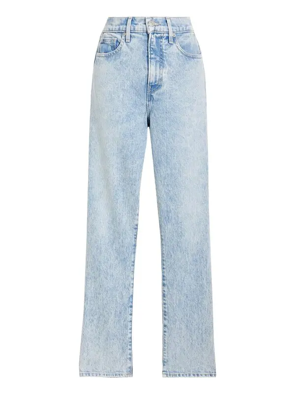 Veronica Beard Alenah Slim-leg Jeans - Light Denim