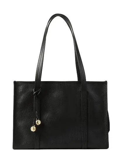 Sandro Soft Leather Tote Bag - Black
