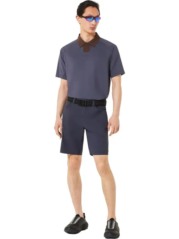 Oakley Performance Stretch Polo With Contrast Collar - Graphite