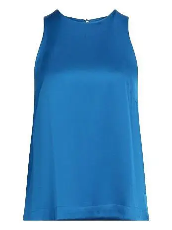OTTOD'AME Satin Sleeveless Top - Blue