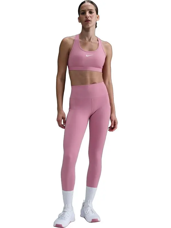 Nike One High-waisted 7/8 Leggings With Pockets - Pink