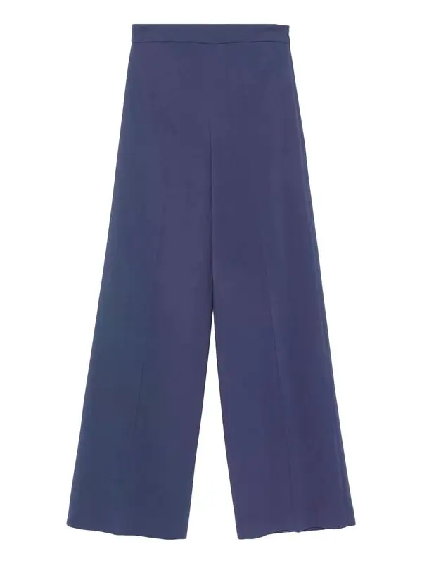 JOSEPH Alane Cady Wide-leg Trousers - Blue
