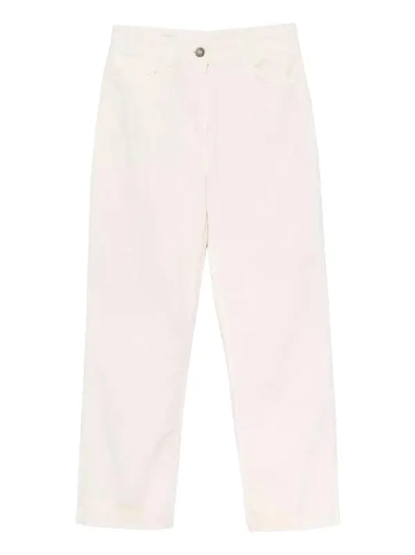 Peserico Cropped Trousers - Neutrals