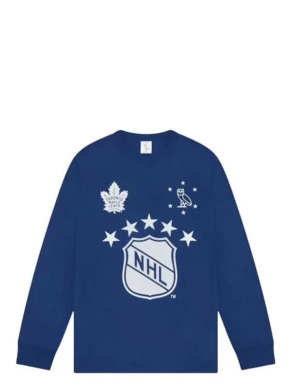 OVO X Nhl Toronto Maple Leafs Long Sleeve T-shirt - Blue