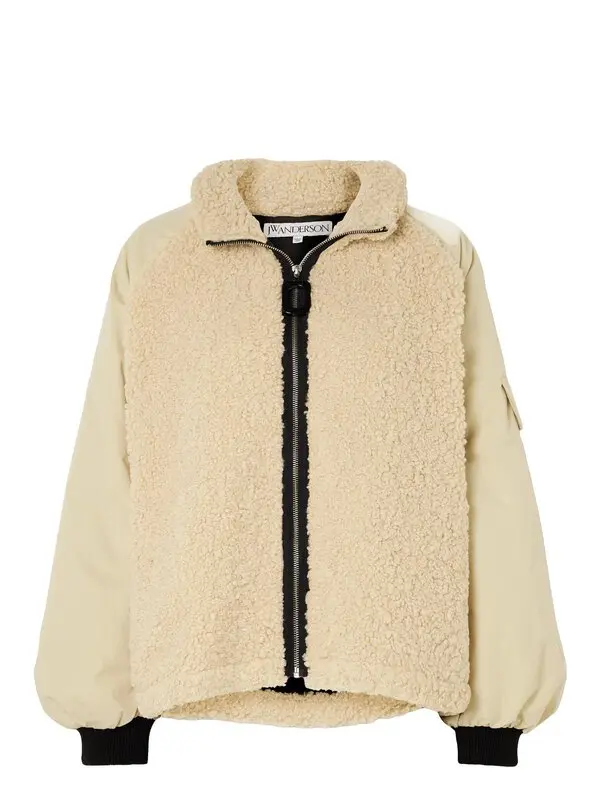 JW Anderson Shell And Fleece Jacket - Cream