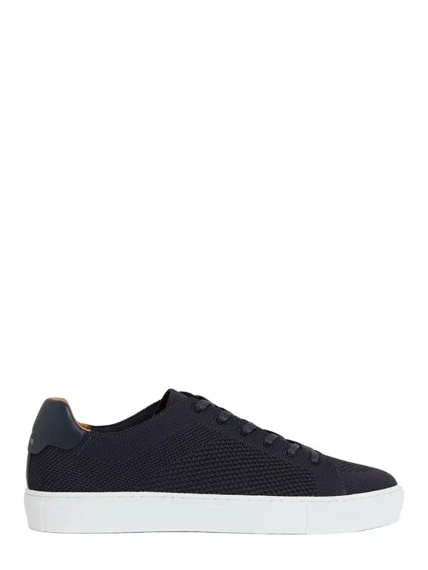 REISS Knitted Low-top Trainers - Navy