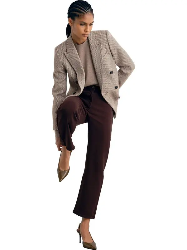 REISS Selin Mid-rise Straight-leg Jeans - Grape