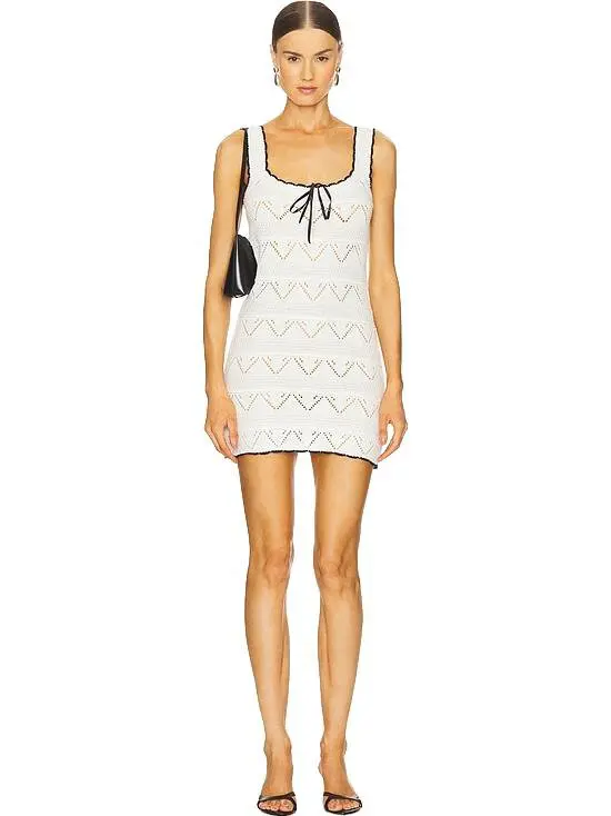 MORE TO COME Adalise Mini Dress - White