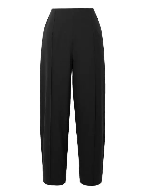 Marni Woven Straight-leg Pants - Black