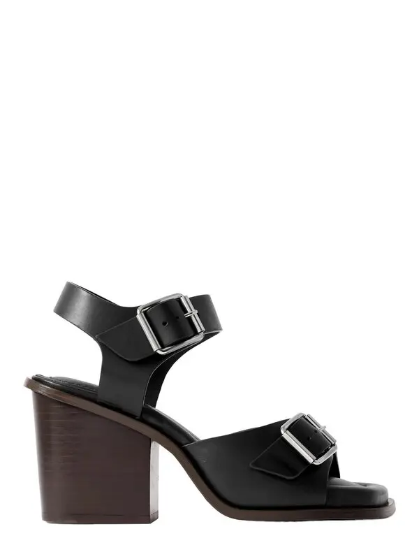 LEMAIRE Leather Sandals - Black