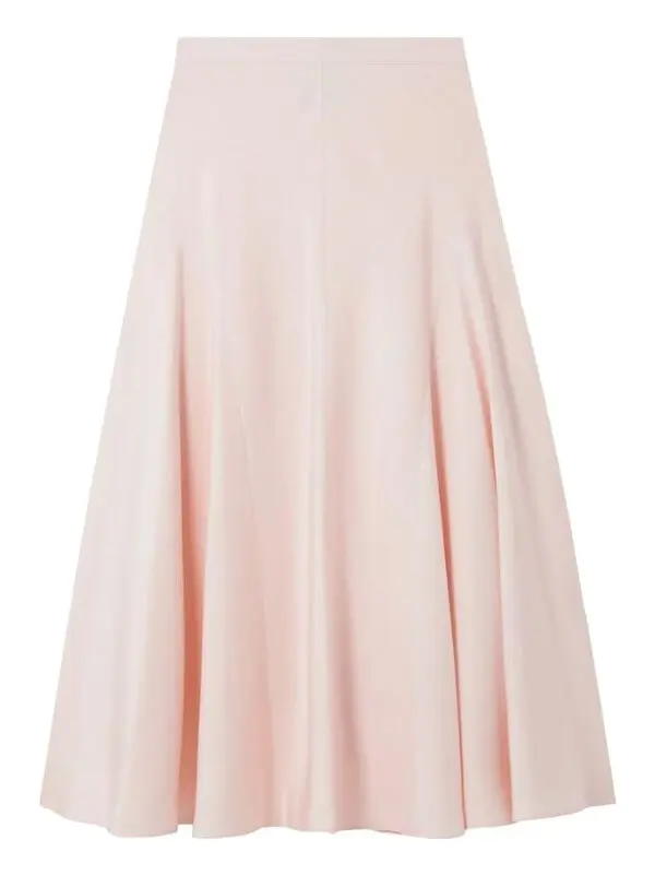 Loro Piana Giustina Paneled Silk Midi Skirt - Pink
