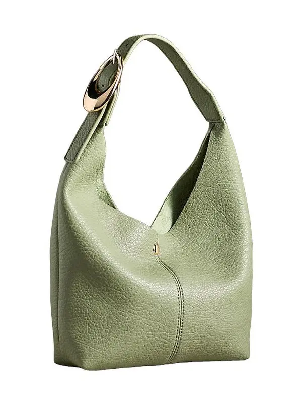 Anthropologie The Love Knot Slouchy Mini Buckle Bag - Sage
