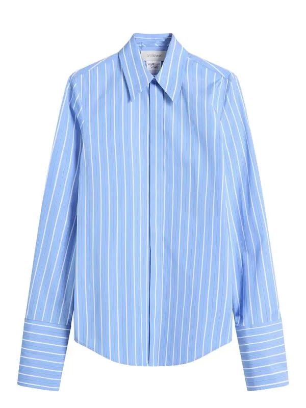 Sportmax Conio Striped Shirt - Light Blue