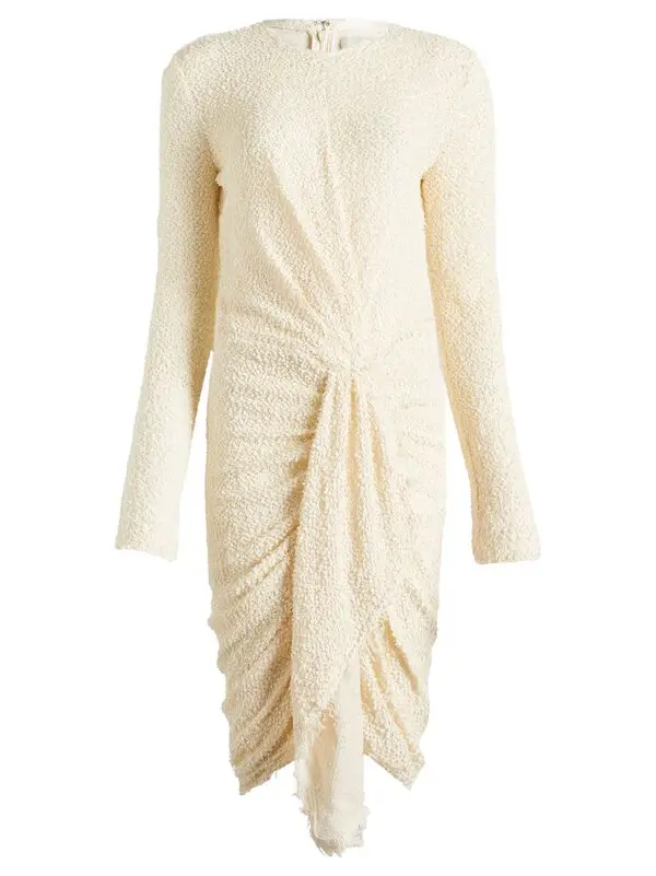 Isabel Marant Ophelie Knitted Wrap Dress - Ecru