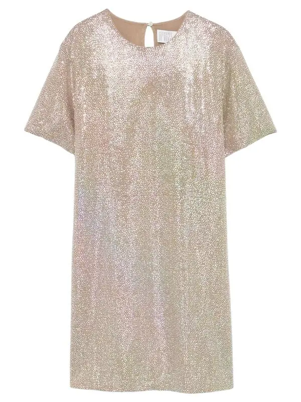 Giuseppe Di Morabito Crystal-embellished Mini Dress - Neutrals