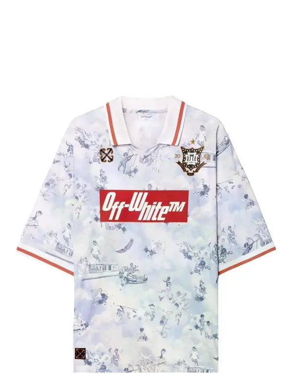 Off-White Fresco Soccer T-shirt - Purple