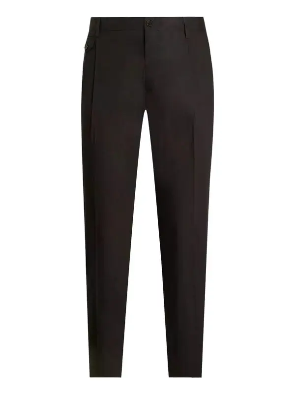 Dolce & Gabbana Tapered Tailored Trousers - Black
