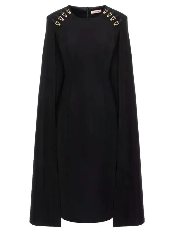 MURMUR Mantle Midi Dress - Black