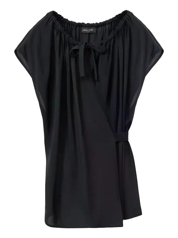 Fabiana Filippi Wrap Blouse - Blue