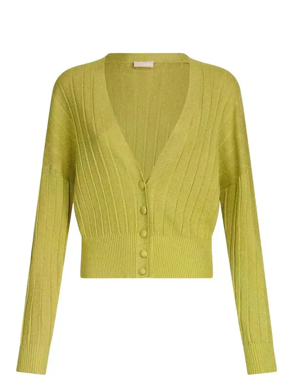 Liu Jo Lurex Cardigan - Green