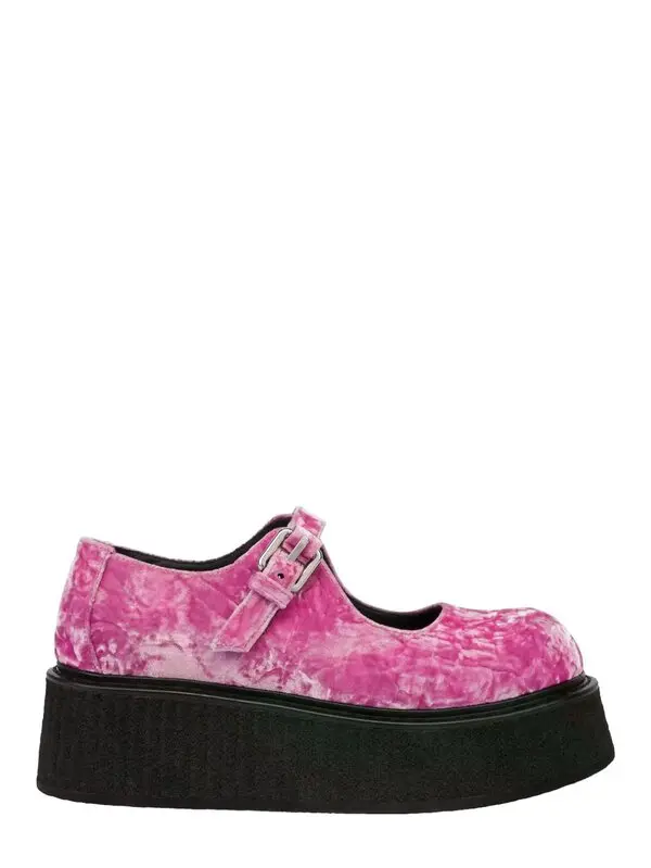 Moschino Velvet Loafers - Pink