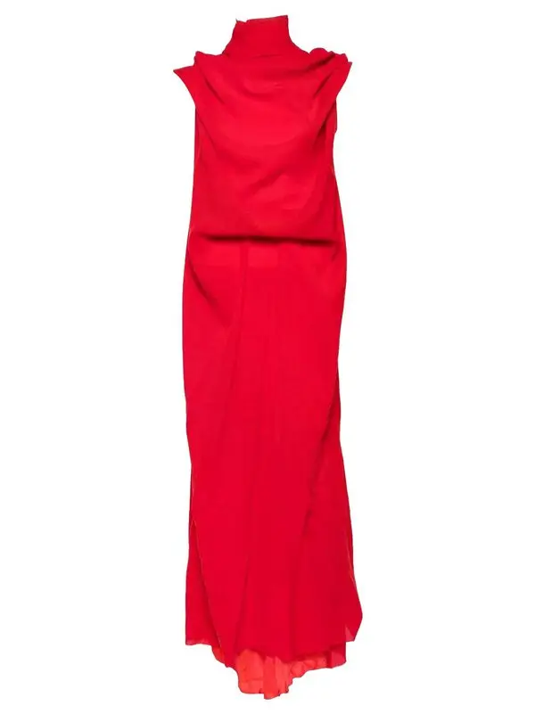 SAMUEL GUÌ YANG Textured Dress - Red