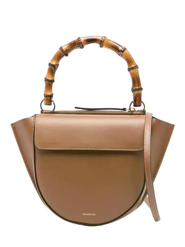 WANDLER Mini Hortensia Tote - Brown