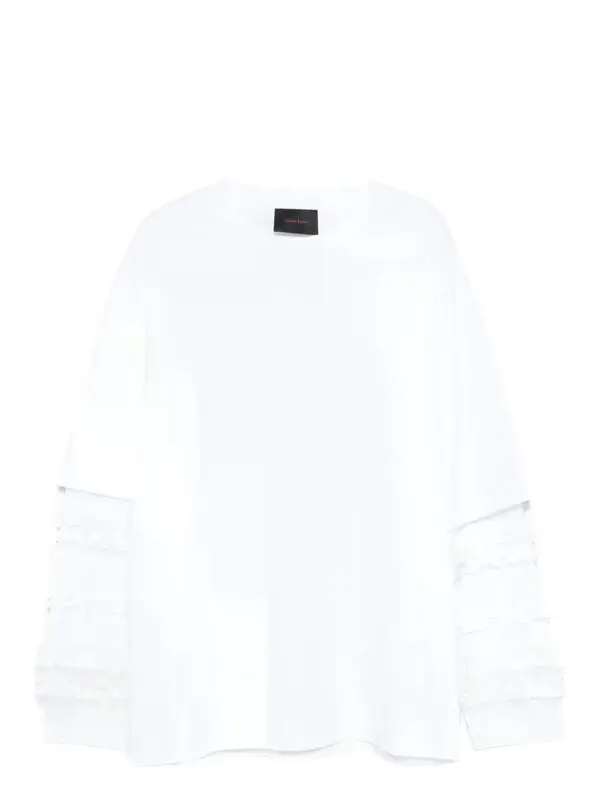 Simone Rocha Ruffled Long -sleeve T-shirt - White