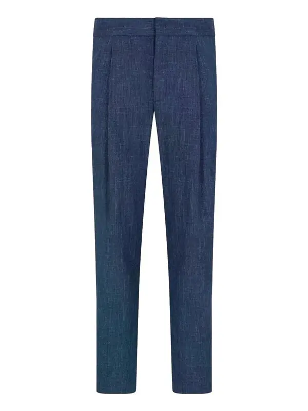 Giorgio Armani Straight-leg Trousers - Blue