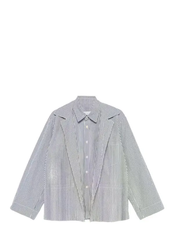MAISON MARGIELA Striped Jacket - Blue