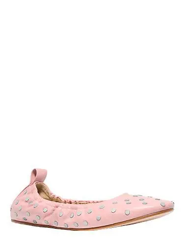 Michael Kors Amy Studded Leather Ballet Flat - Pink