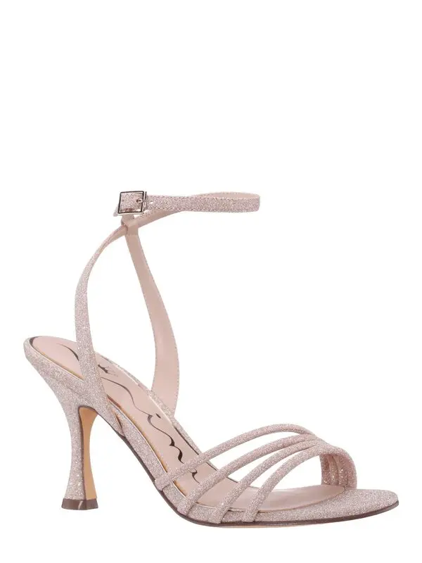 Nina Veruca Ankle Strap Sandals - Beige