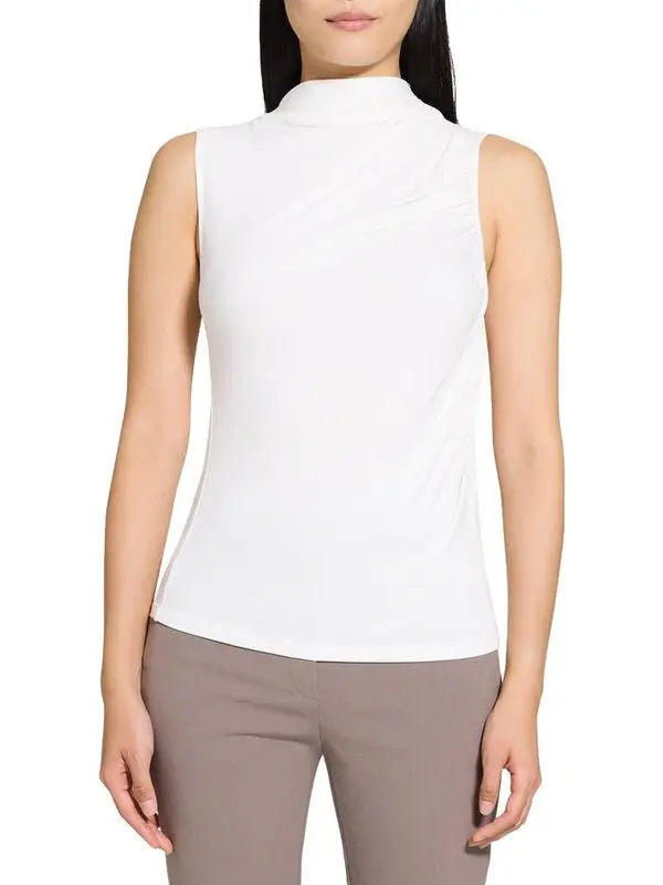 Theory Cowl Neck Shell - Ivory