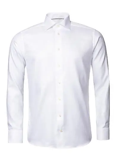 Eton Cutaway-collar Single-cuff Slim-fit Cotton-twill Shirt - White
