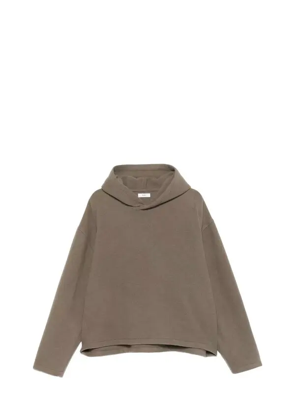 RIER Fleece Cropped Hoodie - Neutrals