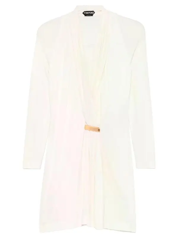 TOM FORD Bar-detail Mini Dress - White