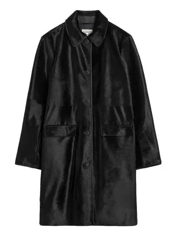 TOTEME Pony-hair Coat - Black