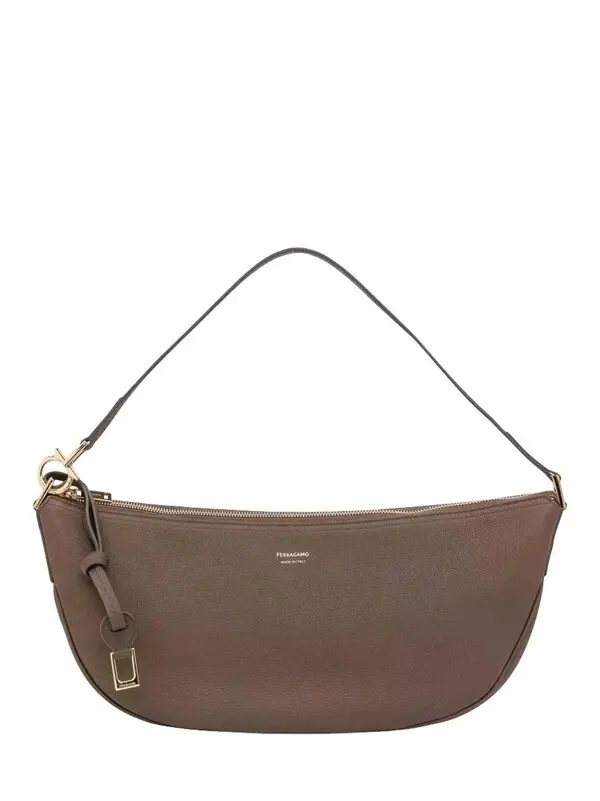 FERRAGAMO Logo Shoulder Bag - Brown
