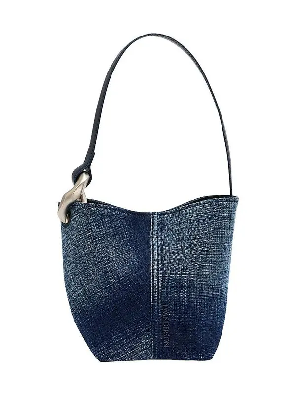 JW Anderson Corner Small Bucket Bag - Blue