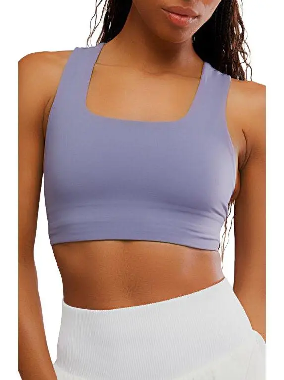Free People Win Win Racerback Bra - Graphite
