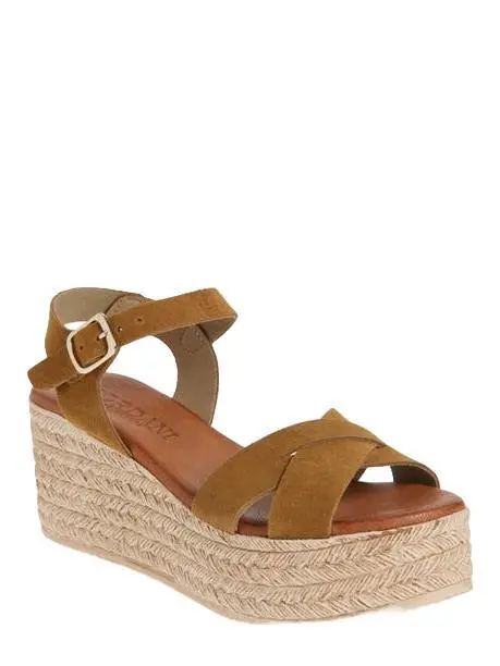Cordani Bazil Espadrille Platform Wedge Sandal - Cuero