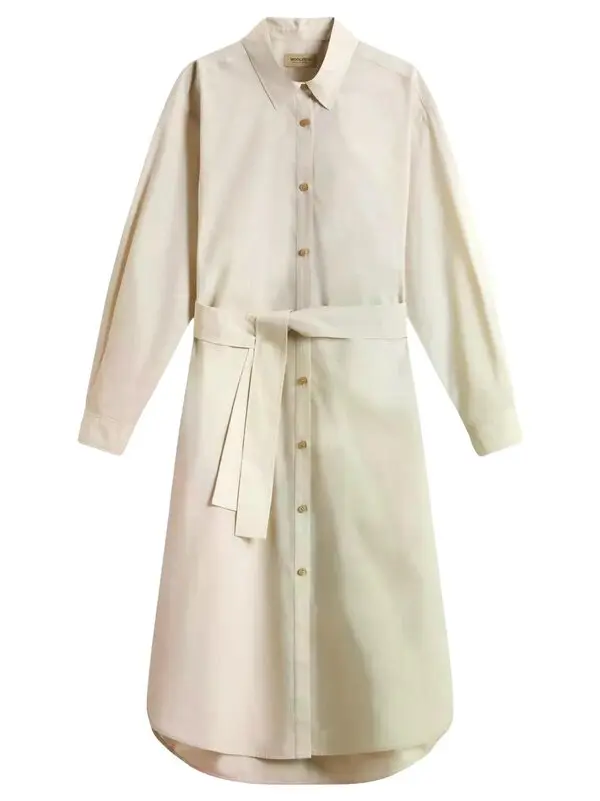 Woolrich Belted Shirt Dress - Neutrals