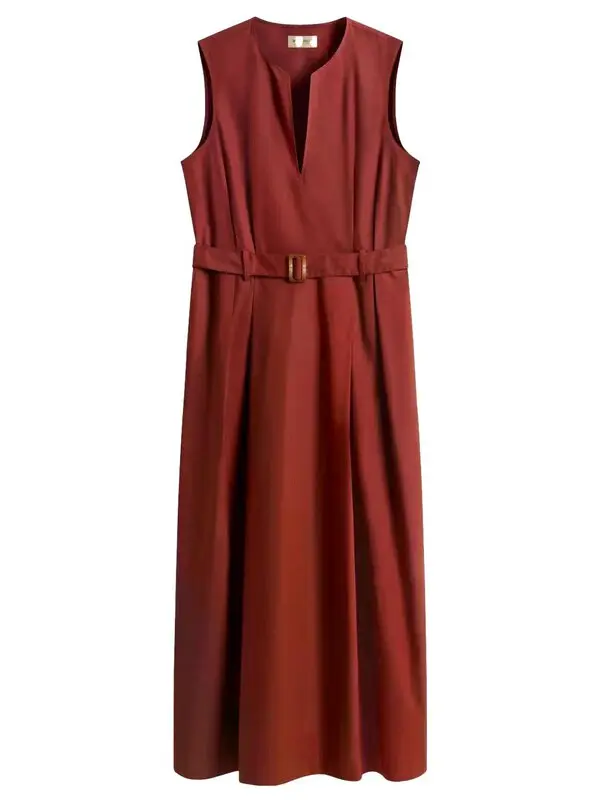 Woolrich Belted Maxi Dress - Red