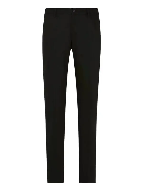 Dolce & Gabbana Wool Tailored Trousers - Black