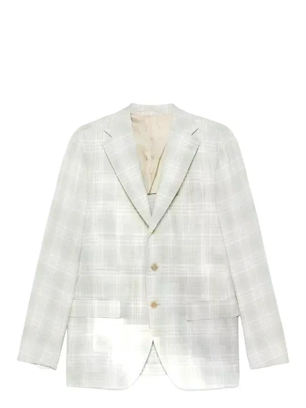 Eleventy Single-breasted Blazer - Green
