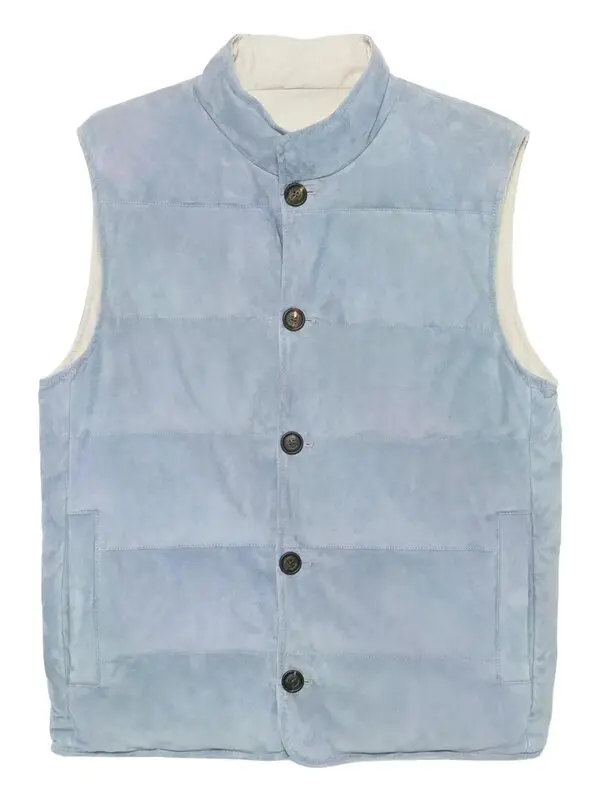 Eleventy Reversible Gilet - Blue