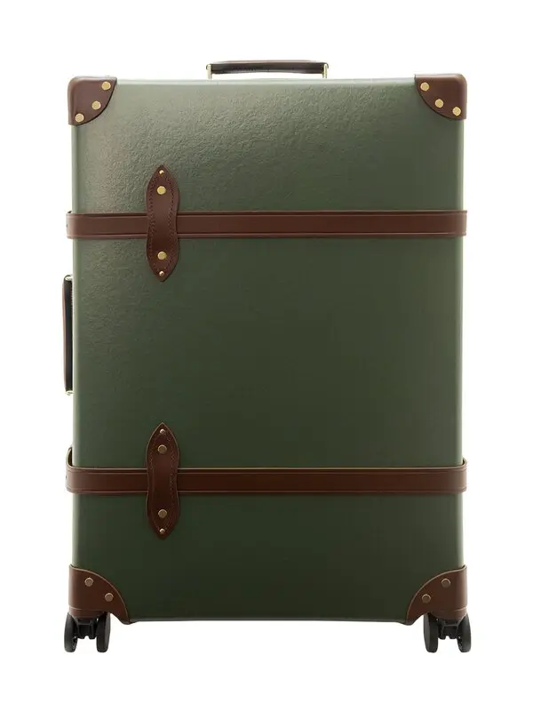 GLOBE-TROTTER Large Centenary 4-wheel Suitcase - Green