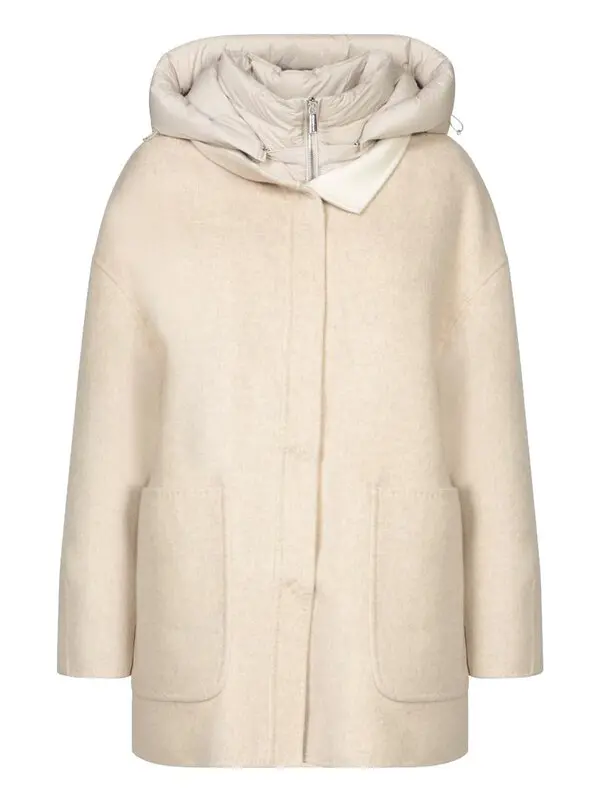 MOORER Natisha Angora Wool Jacket - Beige