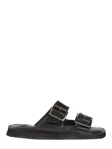 Moma Leather Sandals - Black