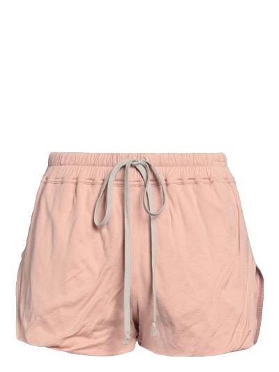 Rick Owens Cotton Jersey Drawstring Shorts - Blush